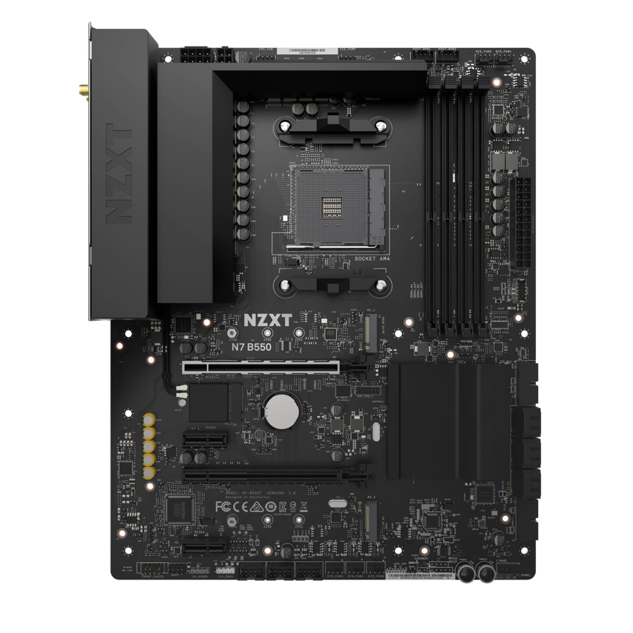 Minimalista y potente, así es la primera placa base AMD de NZXT : r ...